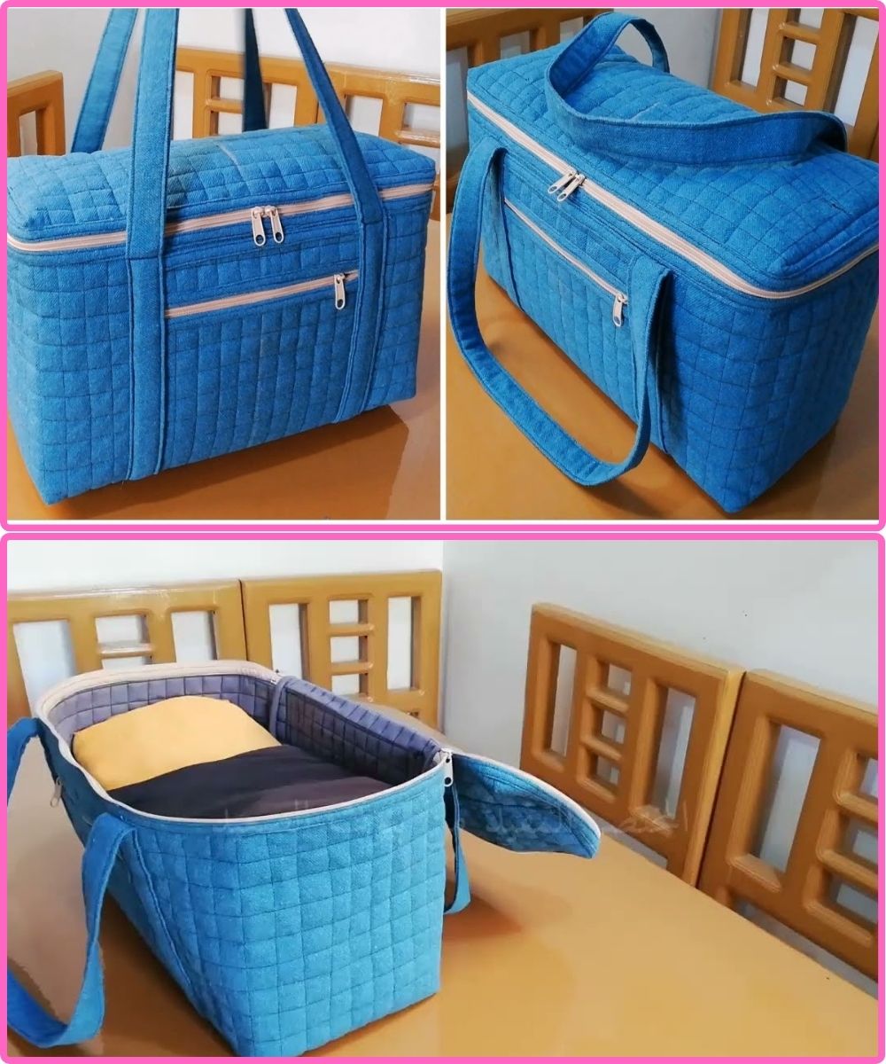How to make a small travel bag-Step by Step Tutorial – Yarn and Fabric