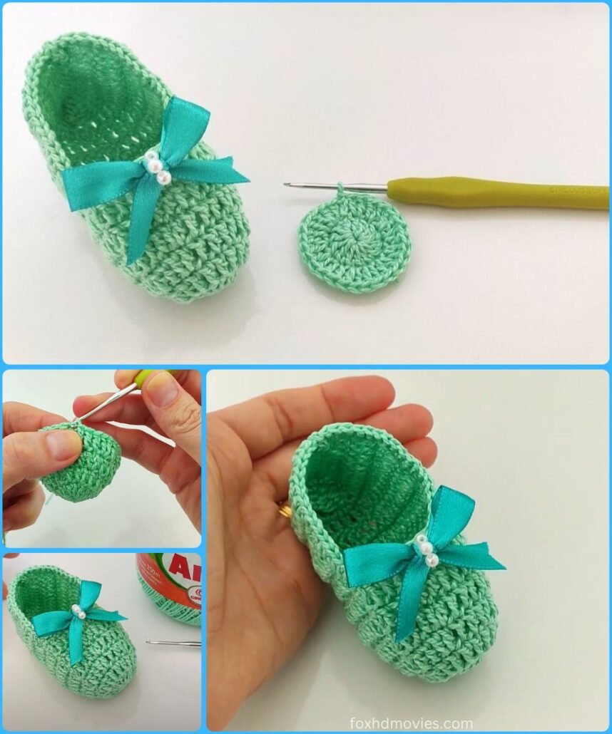 easy to make crochet slipper – Step by Step Tutorial – Yarn and Fabric