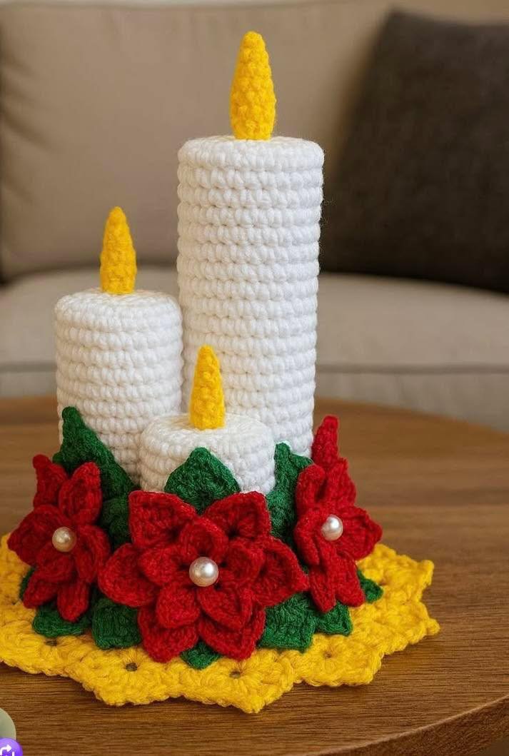 How to make crochet candles- Step by Step Tutorial – Yarn and Fabric