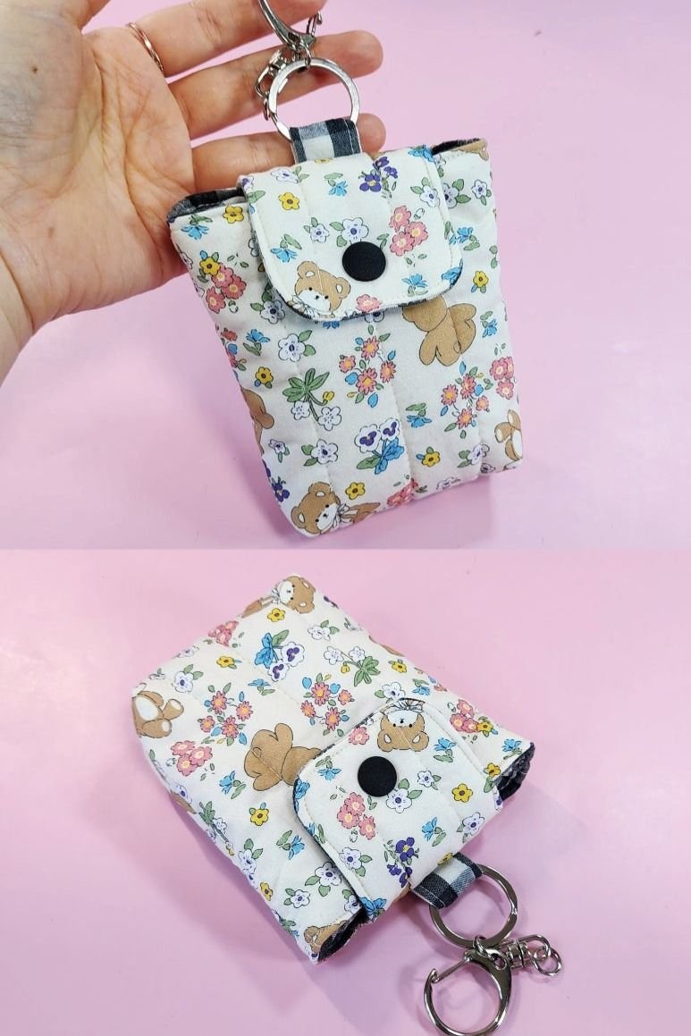 How to Sew Cute Little Mini Pouch – Step by Step Tutorial – Yarn and Fabric